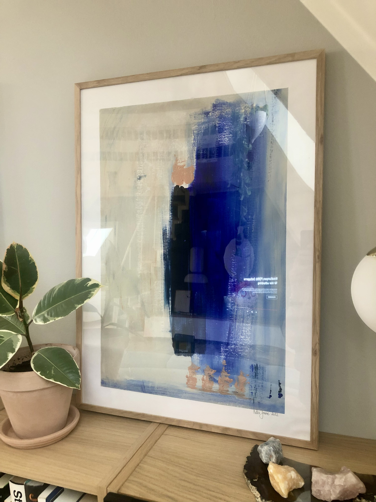 Lærred til ramme - "Illumino" 50x70 cm. - Alle værker og skulpturer - Art Flair Studio