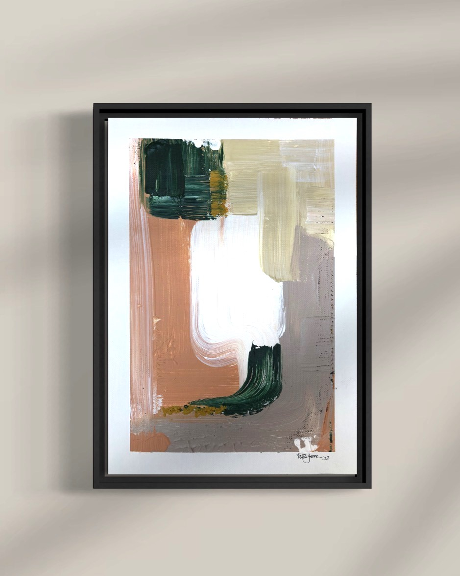 Lærredsværk - Hope no. 3 A4 - Alle værker og skulpturer - Art Flair Studio